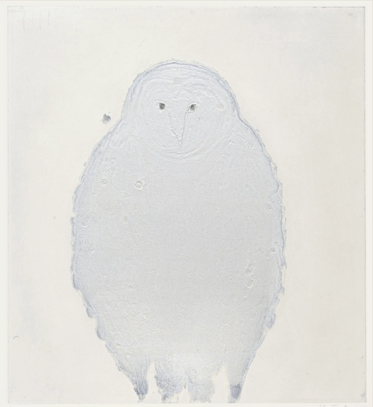 Kate Boxer - Owl - White - The Art Hound Gallery