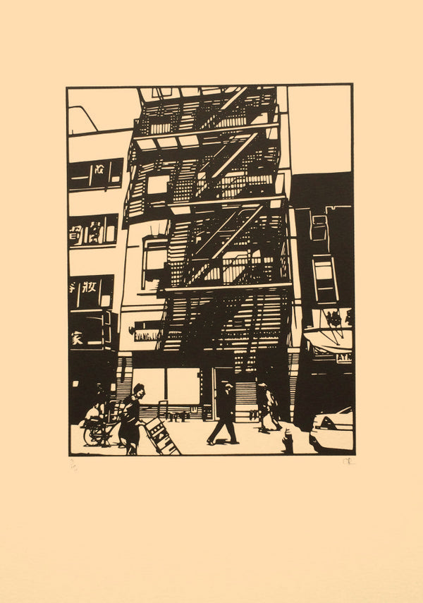 Callum Russell - Chinatown (Original Paper cut) - The Art Hound Gallery