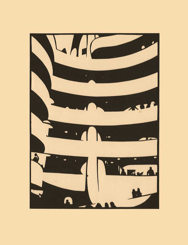 Callum Russell - Guggenheim (Original Paper cut) - The Art Hound Gallery