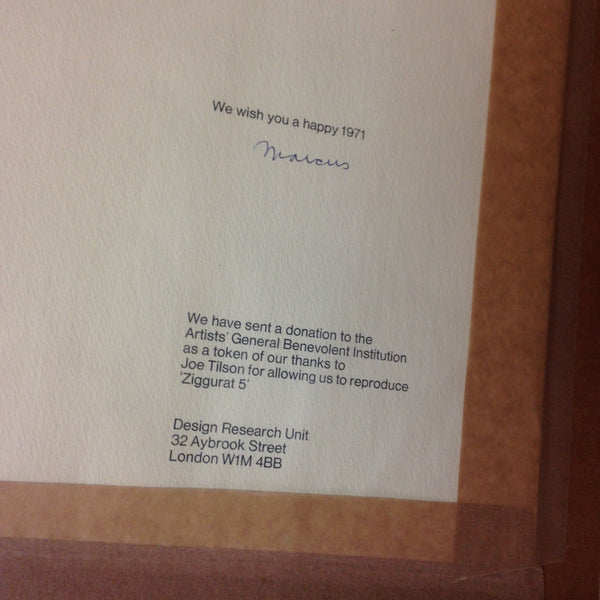 Joe Tilson - Ziggurat 5 (Framed) - The Art Hound Gallery